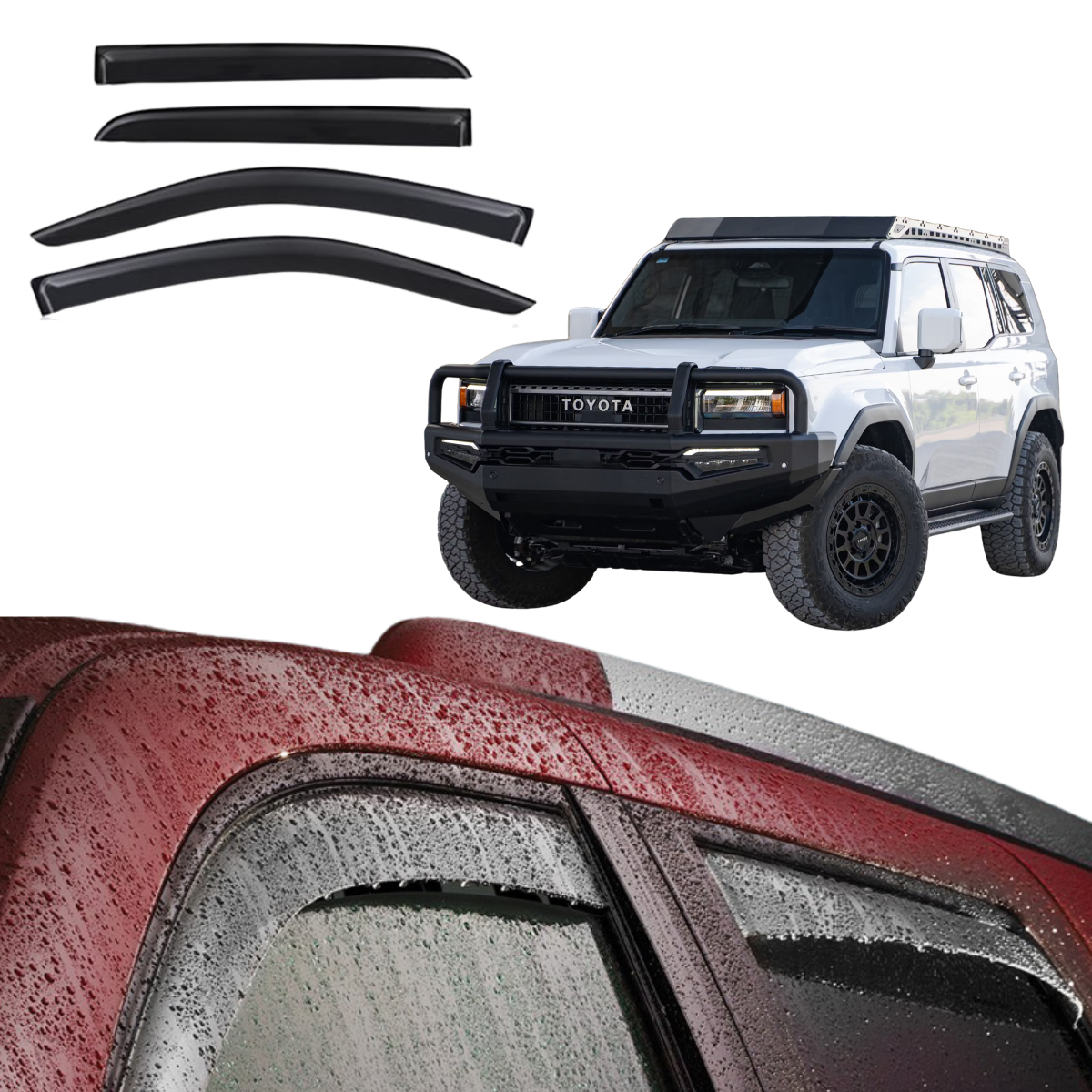 Window Visor Weather Shields – Grunt 4x4